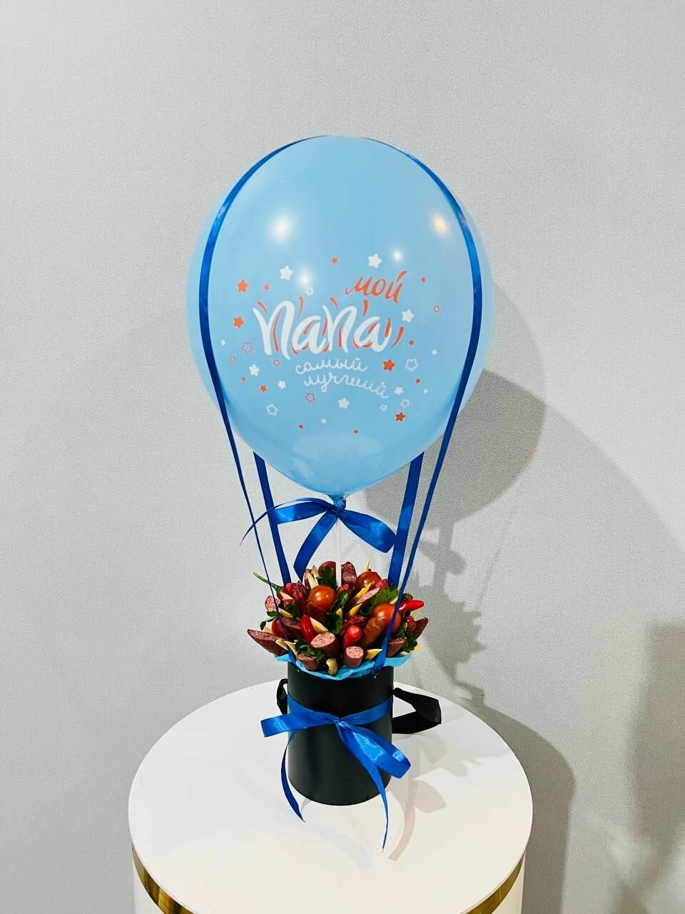 Мужской букет из колбасы, Подарок Папе колбасы