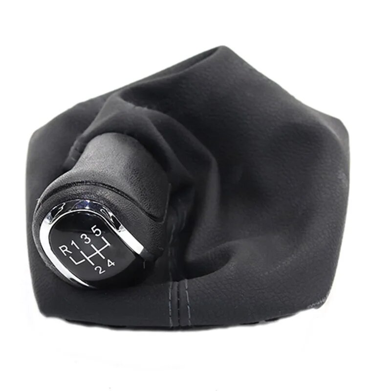 Черный и хромированный автомобильный рычаг переключения передач, чехол для Skoda Rapid 2012 2013 2014 2015 2016, автоаксессуары 5 speed set