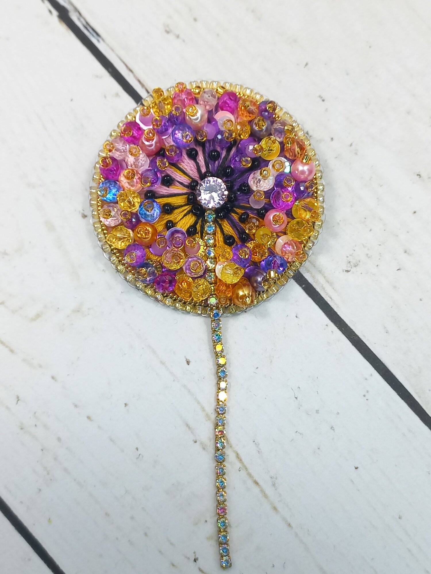 Брошь, кристалл