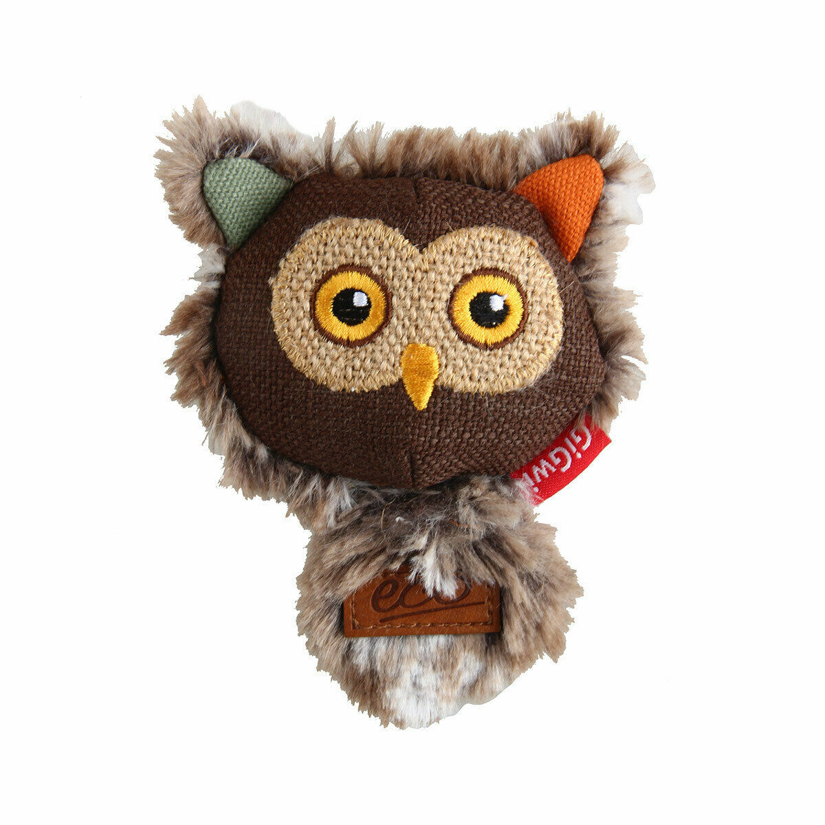 Игрушка для кошек GiGwi Сова интерактивная 11 см, серия CATCH & SCRATCH ECO, 85021