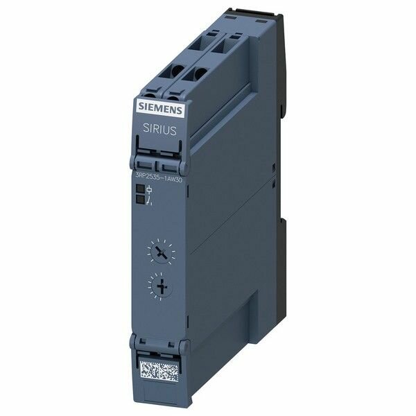 3RP2535-1AW30 Siemens, Реле времени. Задержка на отключение по управляющему сигналу, 0.05сек100ч (7 диапазонов), Uпит. 12240V AC/DC, контакт: 1CO 3A AC-15, на DIN-рейку.