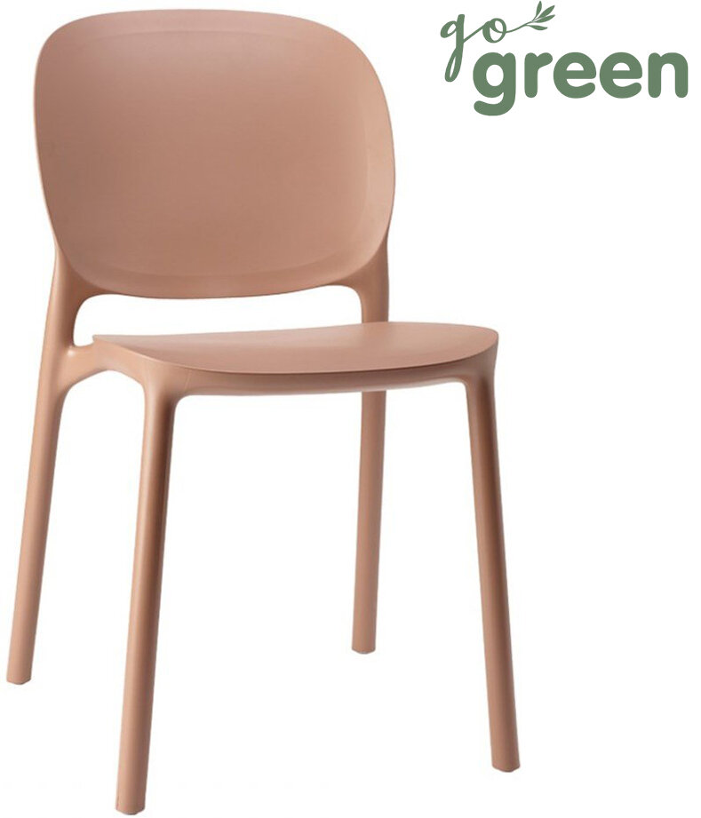 Обеденный стул для кухни Scab Design Hug Go Green, цвет карамель