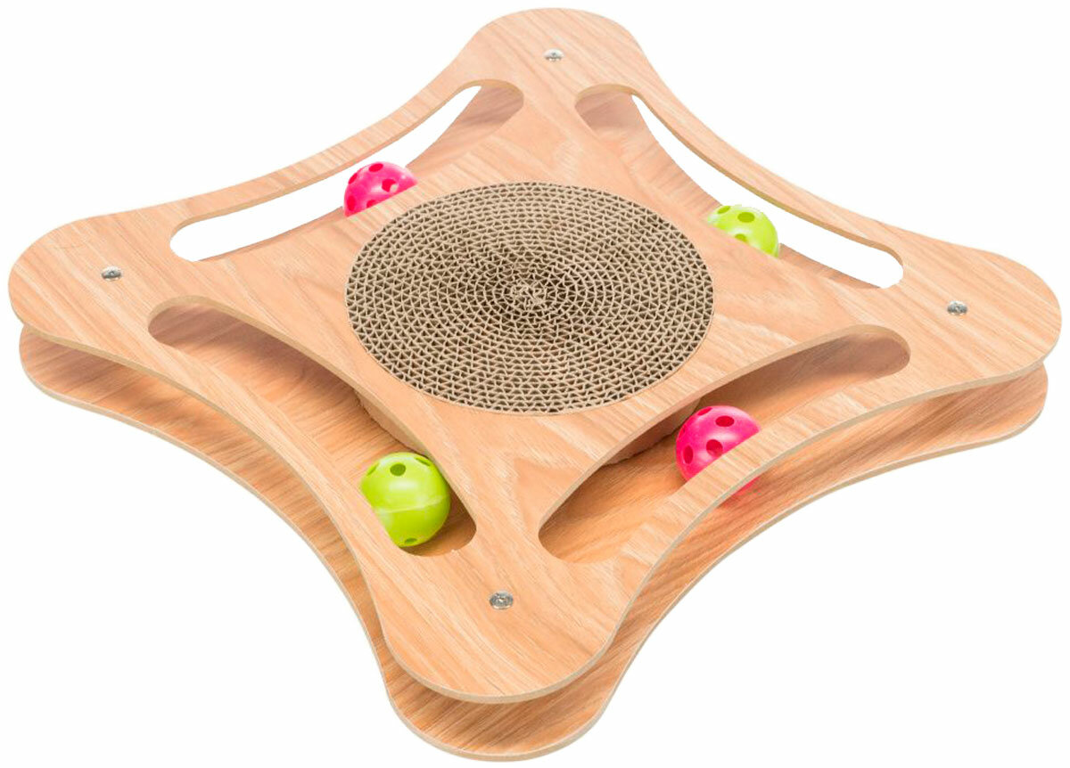 Игрушка трек с картонной когтеточкой Trixie 35 х 4 х 35 см (1 шт)