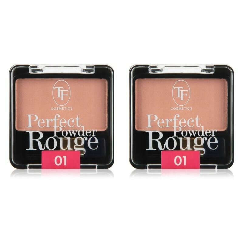 TF cosmetics Румяна Perfect Powder Rouge, тон 01 розовые лепестки, 2шт