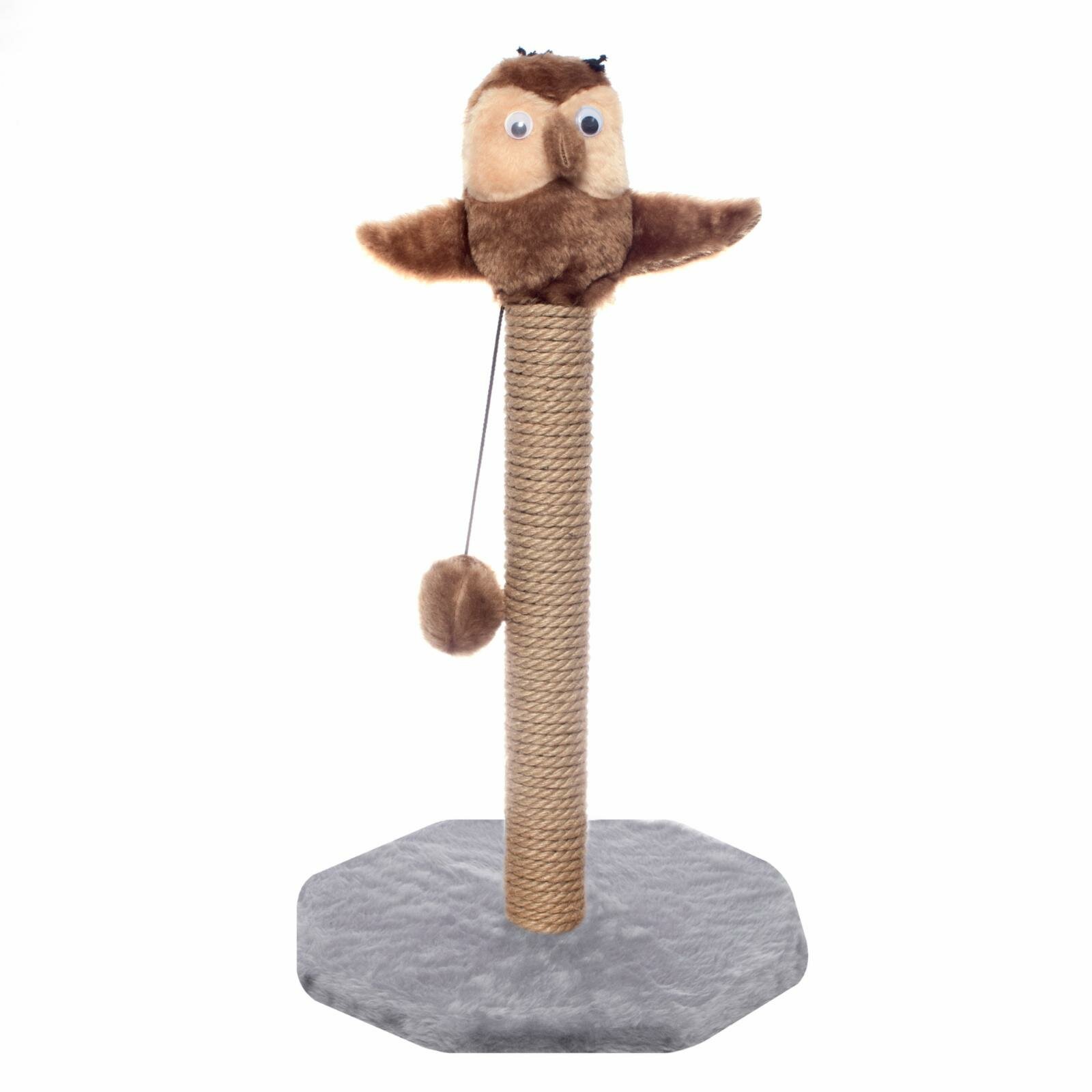 Когтеточка "Сова на столбике", джут