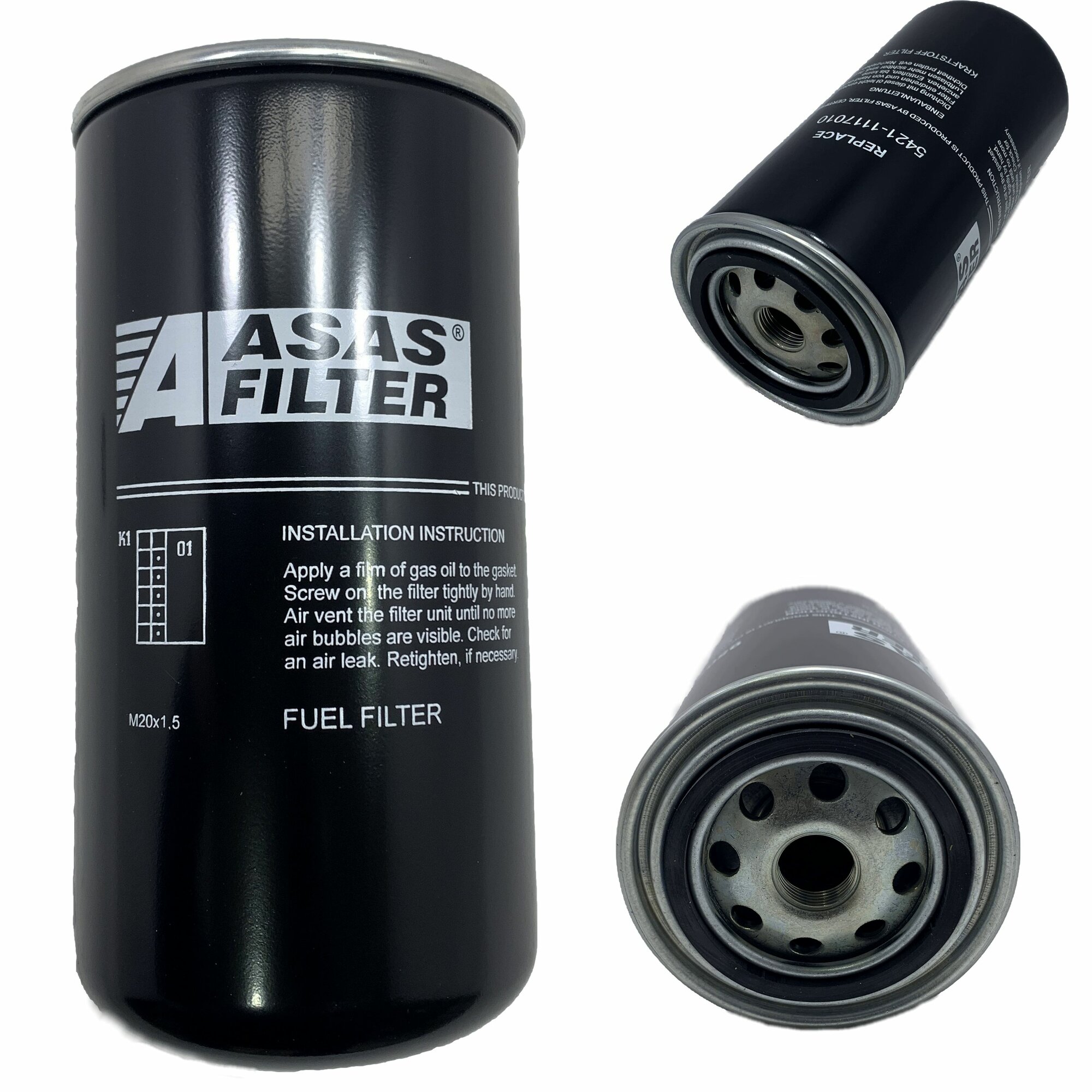 ASAS. Фильтр топливный КАМАЗ, ПАЗ тонкой очистки (дв. CUMMINS ISBe) арт. 5421-1117010