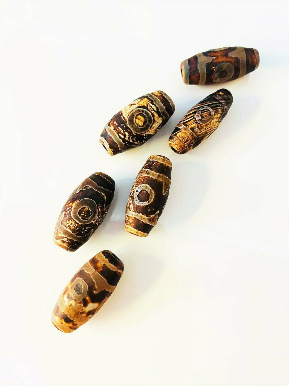 Бусина Дзи 3 глаза Агат 1 шт