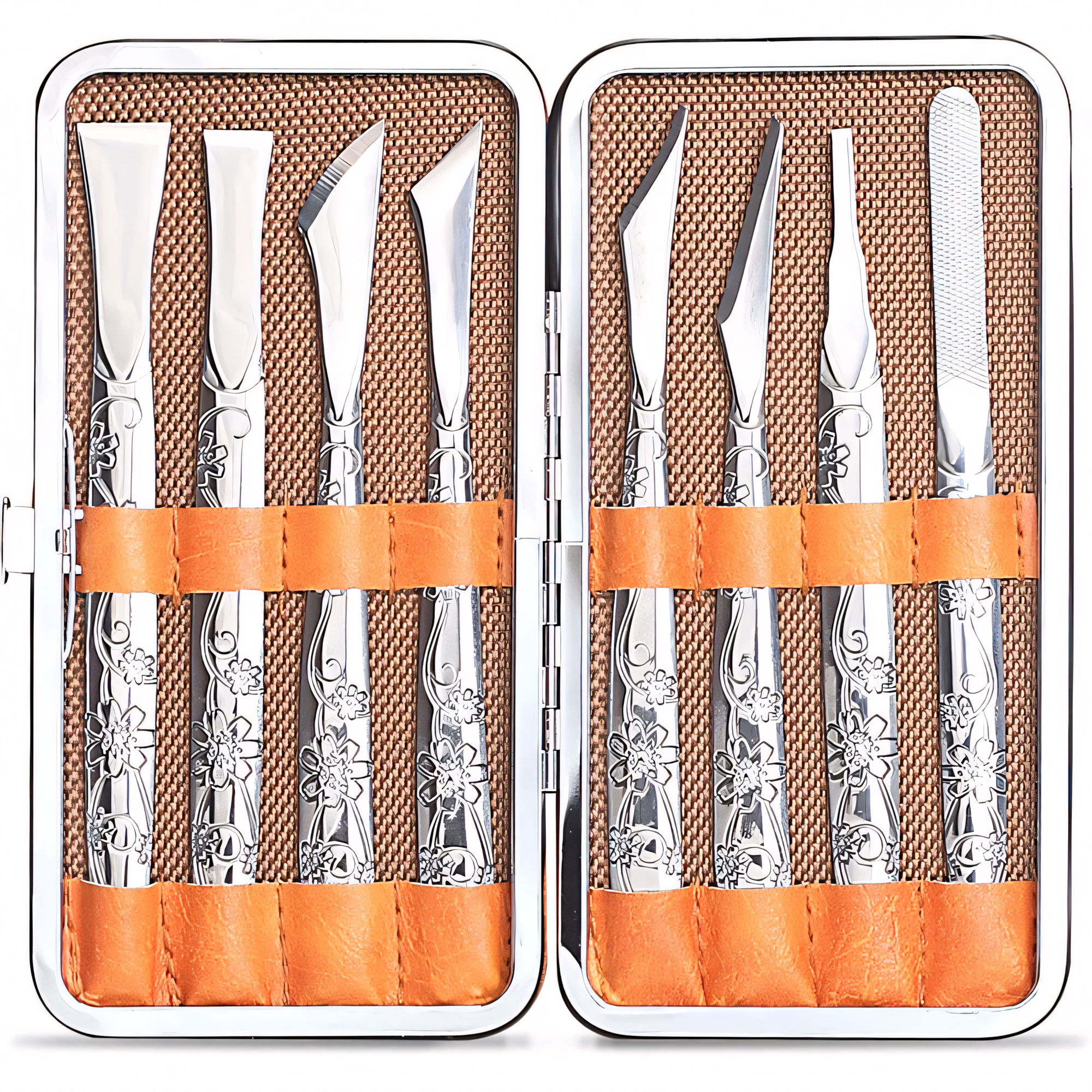 Набор инструментов для педикюра Great Exhibition из нержавеющей стали, 8 предметов