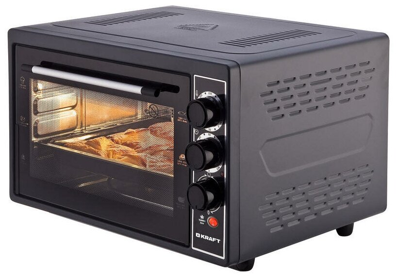Мини-печь KRAFT KF-MO 3802 KBL, черный