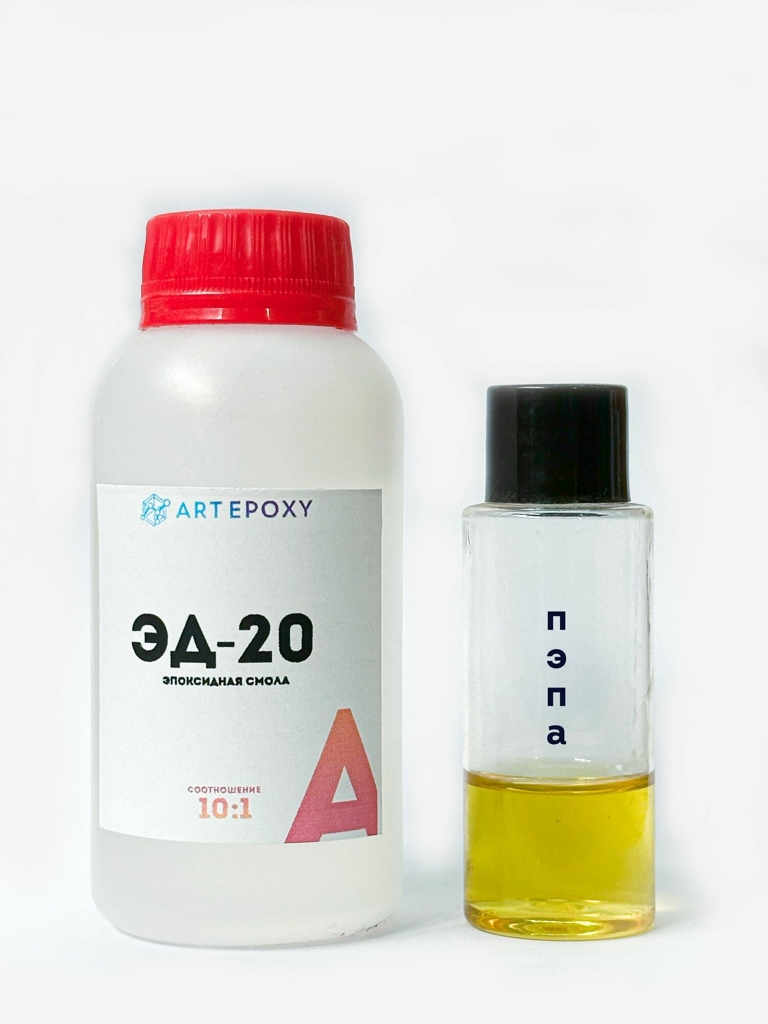 Эпоксидная смола ЭД-20 с отвердителем пэпа 110гр (эпоксидный клей) ArtEpoxy