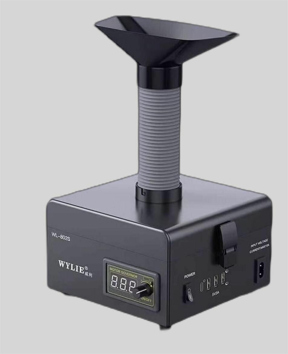 ZJ-802S настольный вытяжной экстрактор, настольная пайка, система очистки дыма и пыли для ремонта телефона, сварка, поглощающая дым