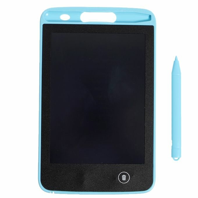 Детский графический планшет, развивающий цветной планшет со стилусом и трафаретами, обучающая панель для рисования с LED-экраном, интерактивная игрушка для детского творчества, цвет голубой