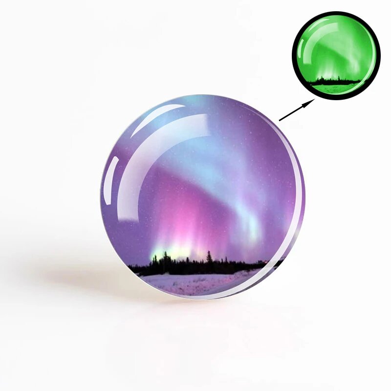 Кабошоны Северное сияние, 25 мм, style 8, 5шт