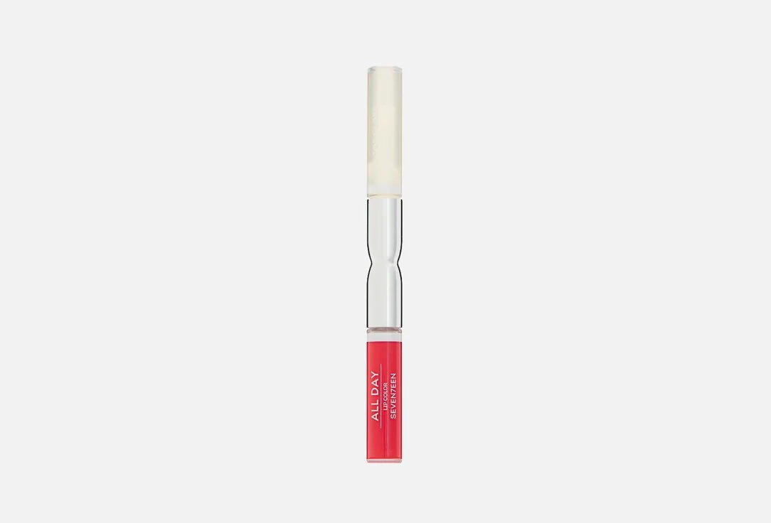 Жидкая помада-блеск для губ SEVEN7EEN ALL DAY LIP COLOR & TOP GLOSS, тон 57, Арбузный, 6 мл