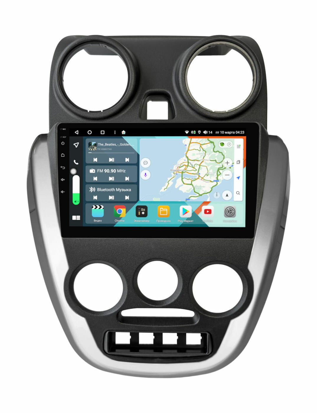 Магнитола Лада Гранта (Lada Granta) 2011 - 2017 Тип 2 9 дюймов, 4/64GB, 8 ядер, DSP, 4G, Android 10 / Wide Media