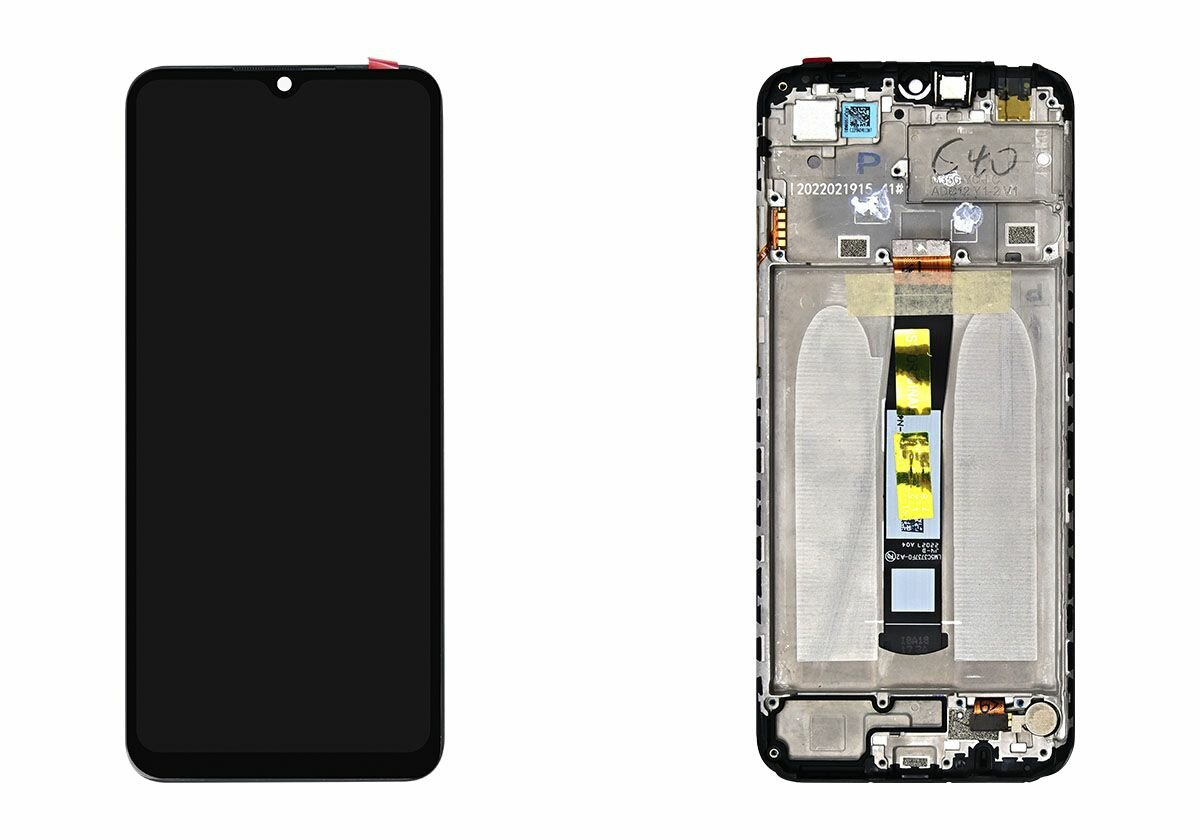 Дисплей для Xiaomi Poco C40 (220333QPG/220333QNY/C3QN) в рамке (черный)