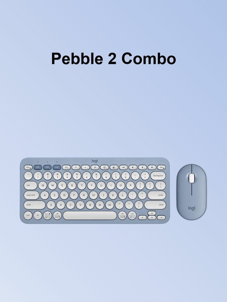 Комбинированная мышь и клавиатура Logitech PEBBLE 2
