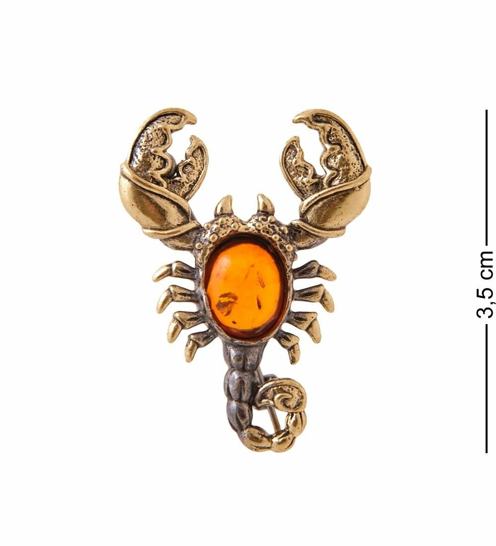 Брошь, янтарь
