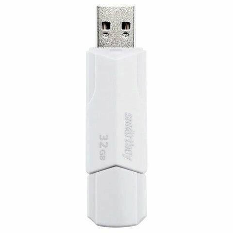 2 шт. Флеш-диск 32 GB SMARTBUY Clue, USB 2.0, белый, SB32GBCLU-W