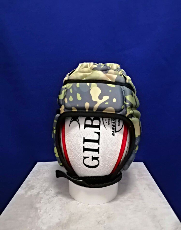 Регби размер L шлем регбийный с регулировкой размера бежевый