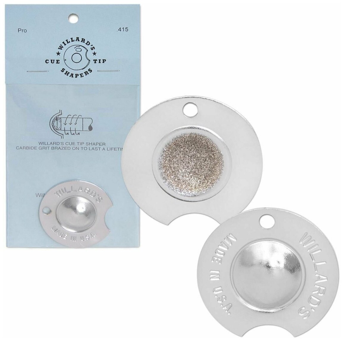 Инструмент для обработки бильярдной наклейки Willard's Cue Tip Shapers Pro 415, 1 шт.