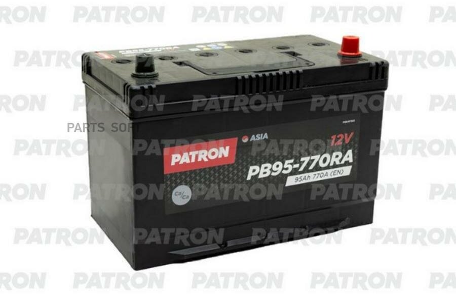 Аккумулятор (АКБ) ASIA 12В 95А/ч 770A 0 (обратная [- +]) D31 (306х173х225) PATRON арт. PB95770RA