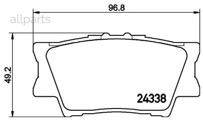 NISSHINBO NP1016 Колодки тормозные дисковые | зад |