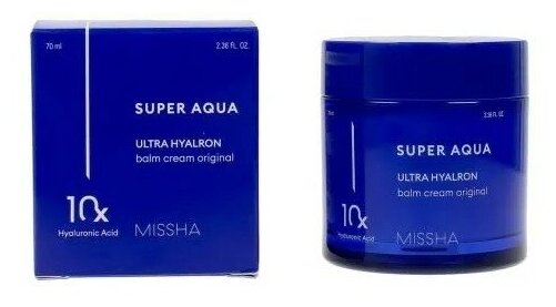 Super Aqua Ultra Hyalron Balm Cream Original увлажняющий крем-бальзам для лица, 70 мл, 96 г