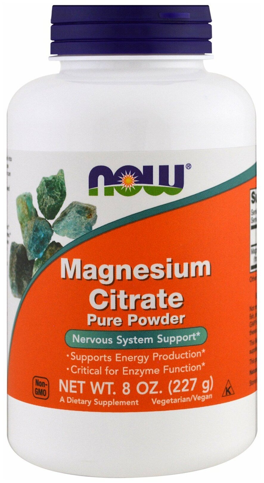 Порошок NOW Magnesium Citrate Pure Powder, 227 г
