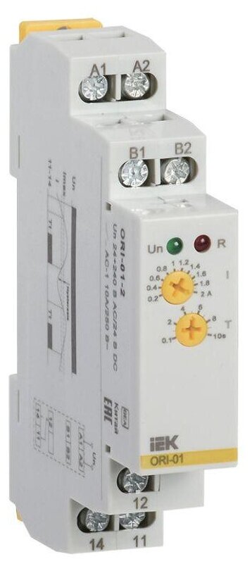 Реле тока ORI 0.2-2А 24-240В AC/24В DC, IEK ORI-01-2 (1 шт.)