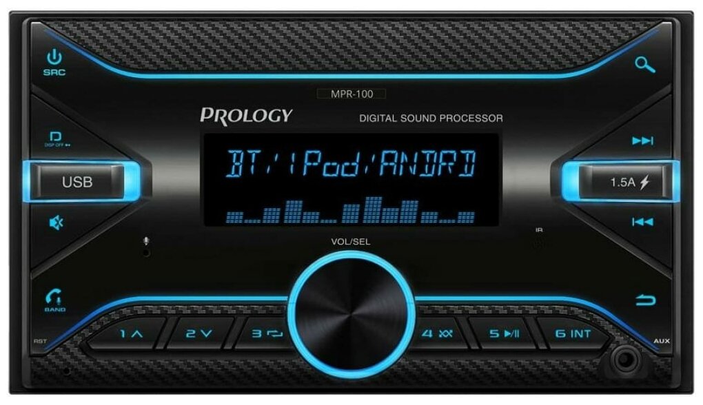 Автомагнитола PROLOGY MPR-100, Поддерживается управление мобильным телефоном через интерфейс bluetooth (ver