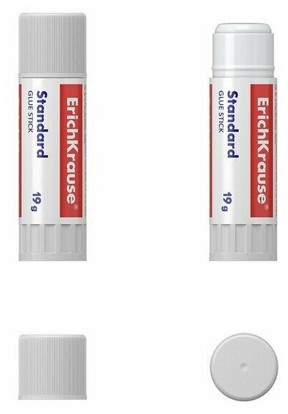 Клей-карандаш ErichKrause Standard, 19г (3 шт. в упаковке)