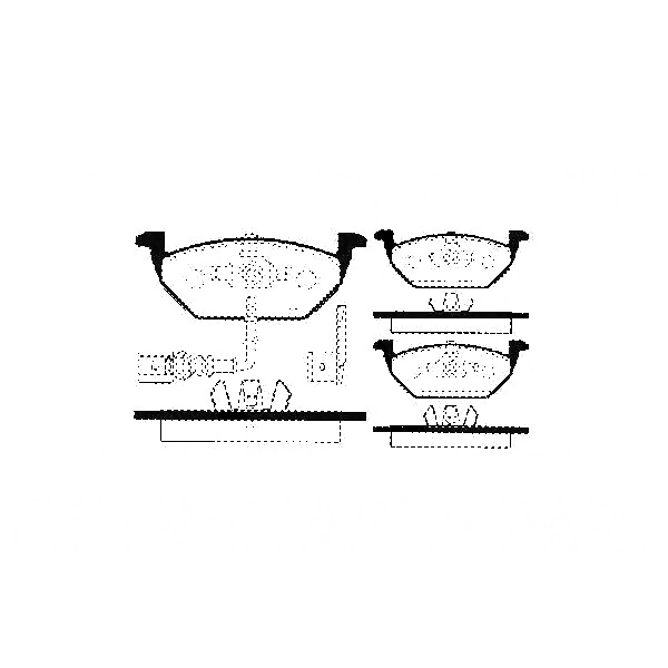 NK 224745 (1J0698151D / 1J0698151E / 1J0698151F) колодки тормозные дисковые Audi (Ауди) Seat (Сеат) Skoda (Шкода)