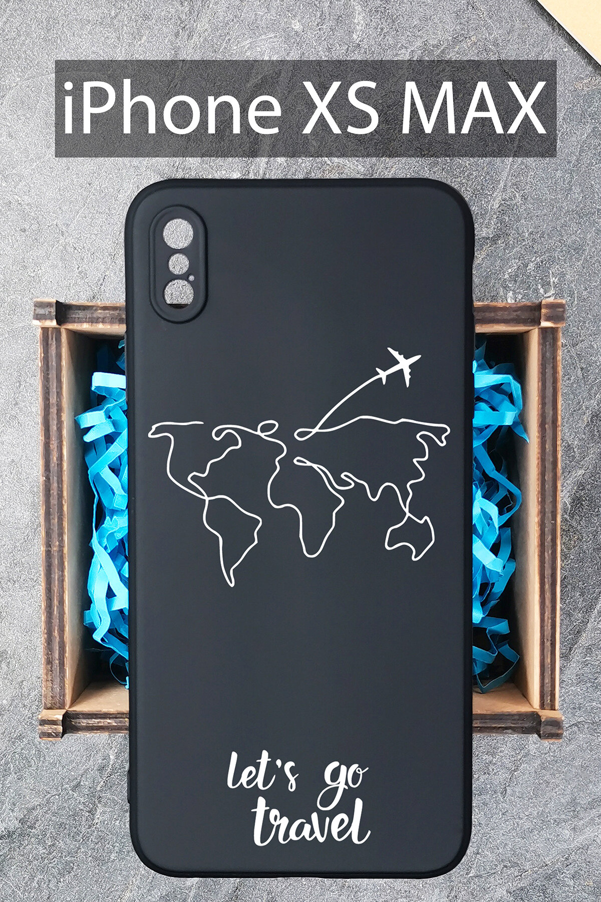 Силиконовый чехол Lets Go Tevel для iPhone XS MAX / Айфон XС макс