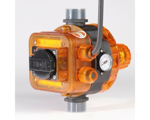 Реле управления насосом ТМ Rona LSR-8A LUX кабель 1м, розетка, авто перезапуск, прозрачный корпус