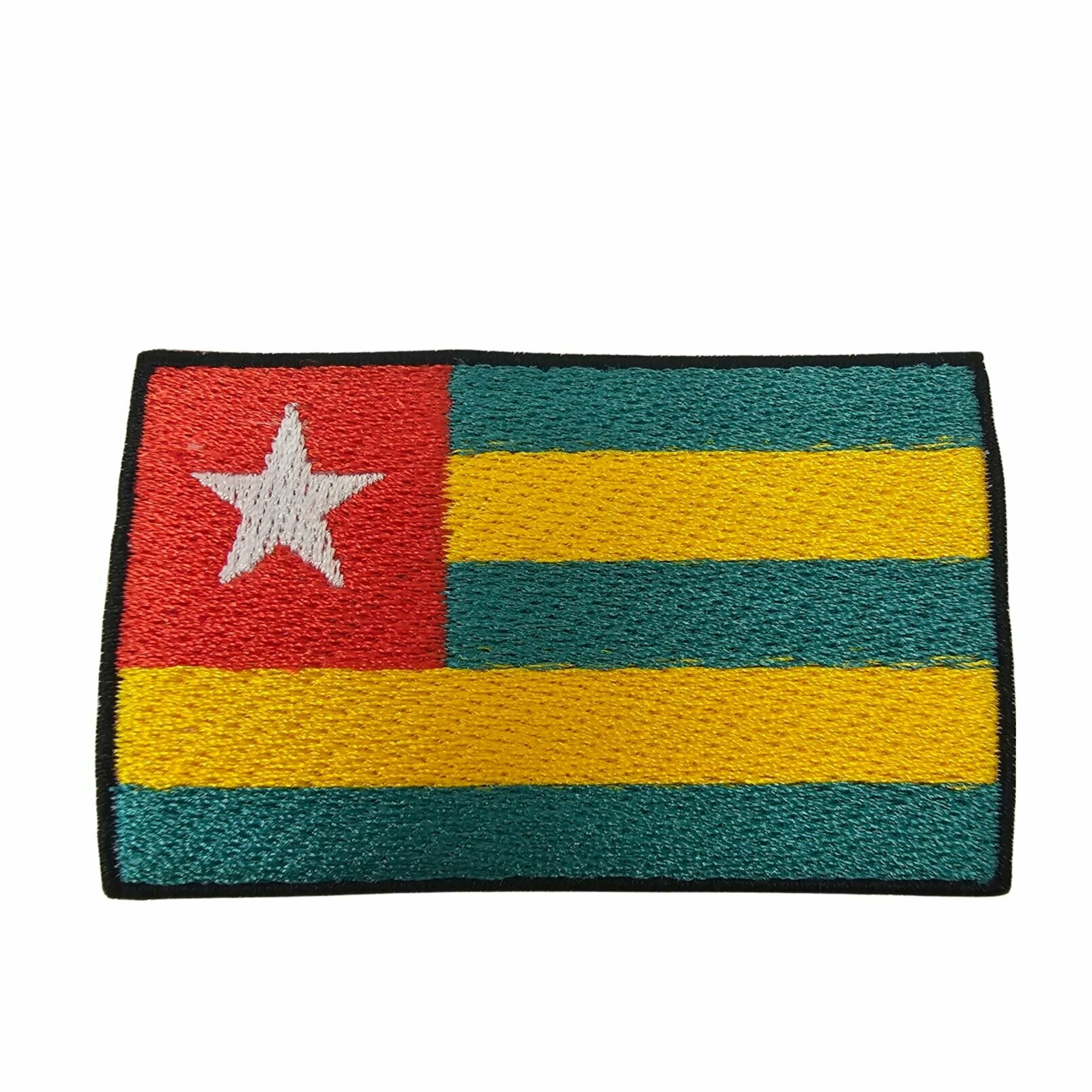 Нашивка шеврон патч, термоаппликация на клеевой основе, Флаг Того размер 80x50 мм