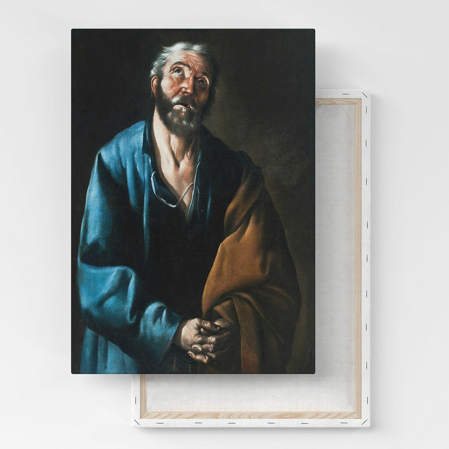 Картина на холсте, репродукция / Франсиско де Сурбаран - Tears of St Peter / Размер 30 x 40 см