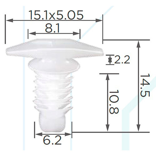 Клипса уплотнителя двери/капота/багажника 775413