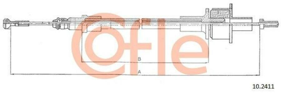 COFLE 92102411 Трос сцепления FORD FIESTA all 89-