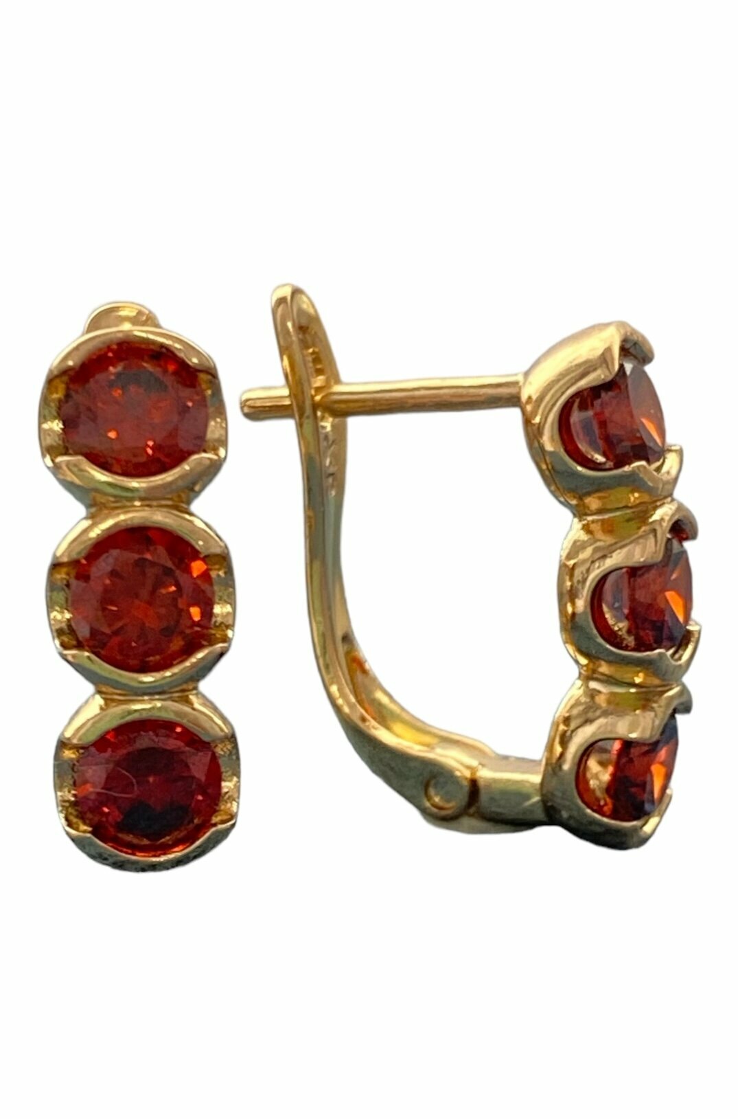 Комплект серег, циркон