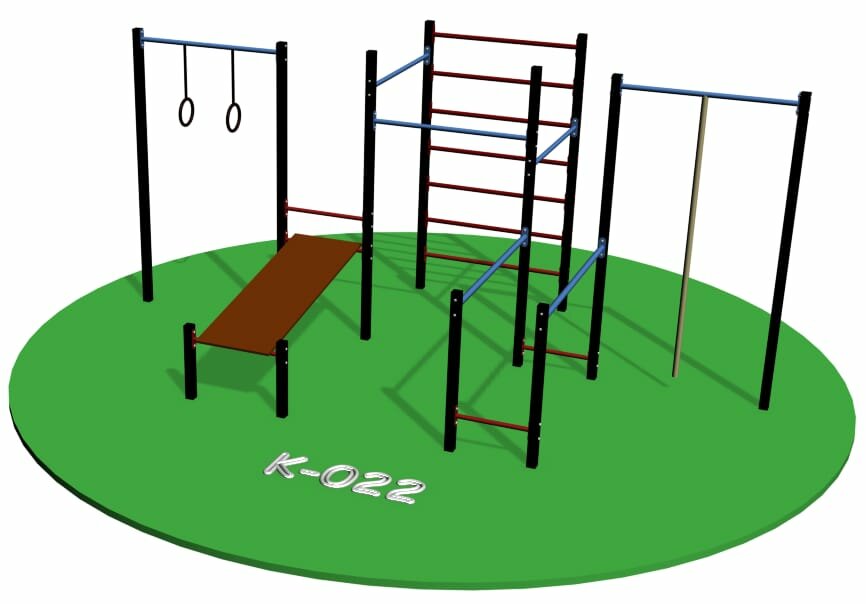 Турник и брусья SSWA K-022 для детей и взрослых, металл, цвет классический
