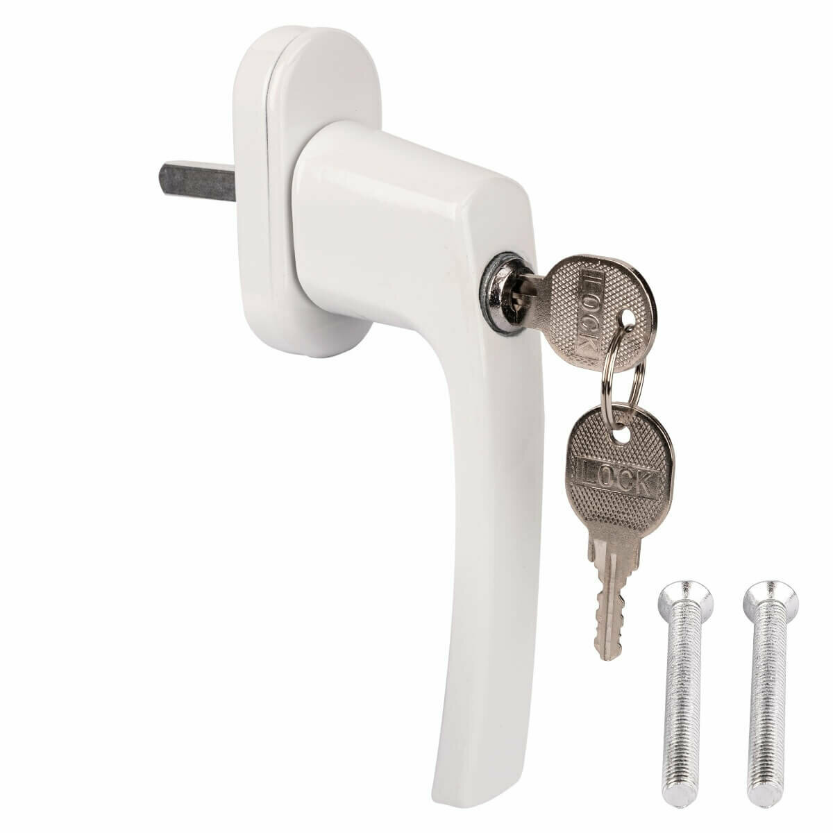 Ручка оконная металлическая с замком