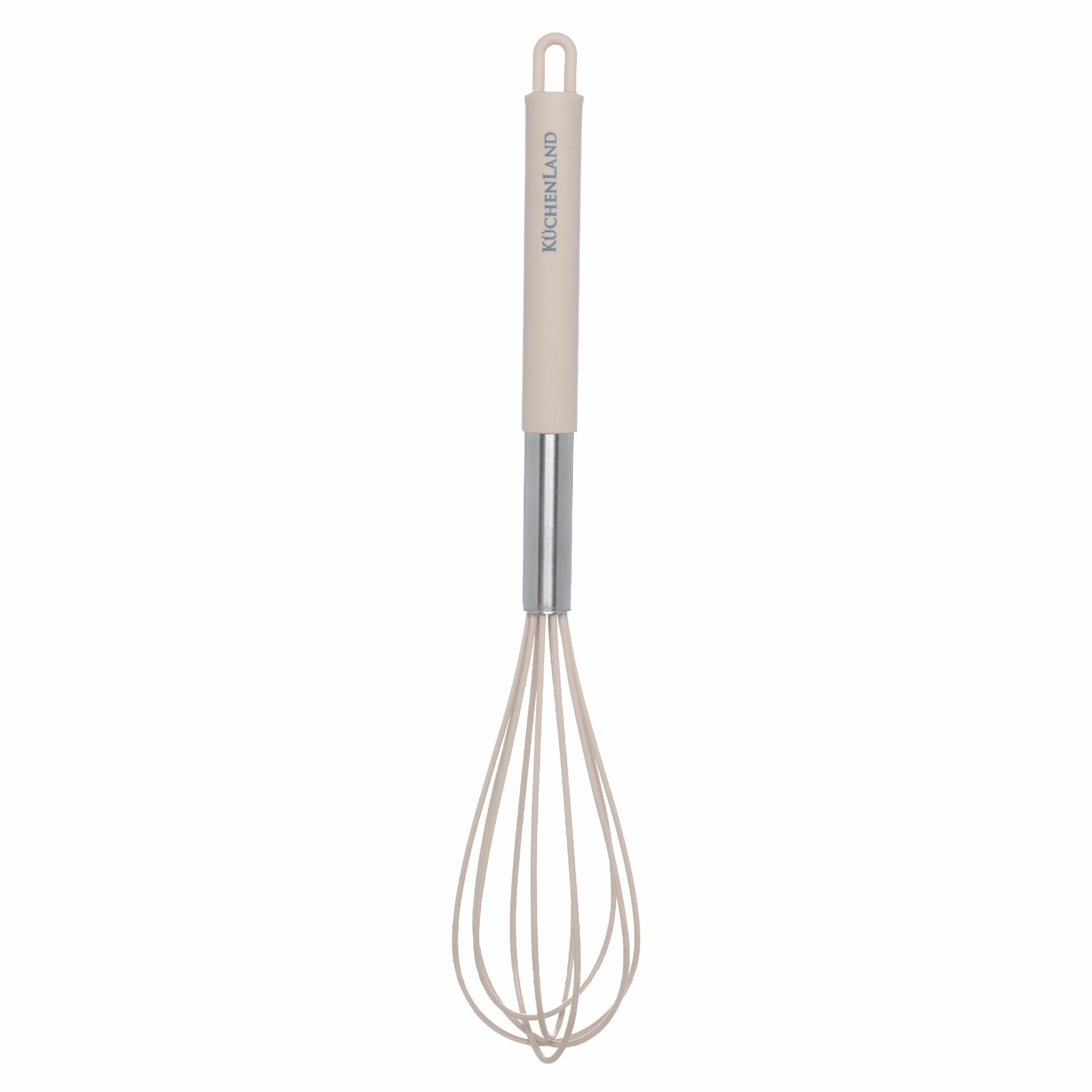Венчик Kuchenland, 30 см, силикон/сталь, серо-бежевый, Metallic