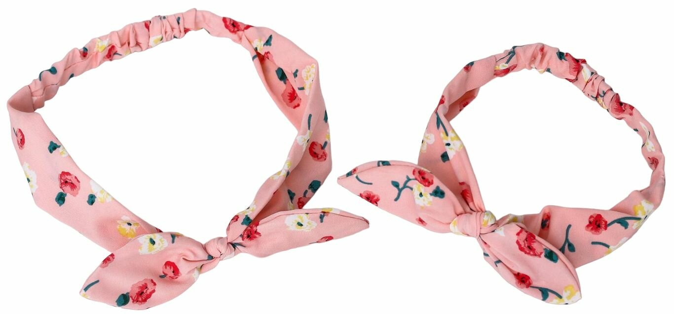 Набор повязок "Цветы" для мамы и дочки, праздничный аксессуар для девочки, украшение на голову, для фотосессии, 2 шт.