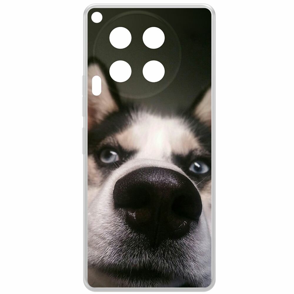Чехол-накладка Krutoff Clear Case Нос для TECNO Camon 30, с рисунком, термопластичный полиуретан (TPU)