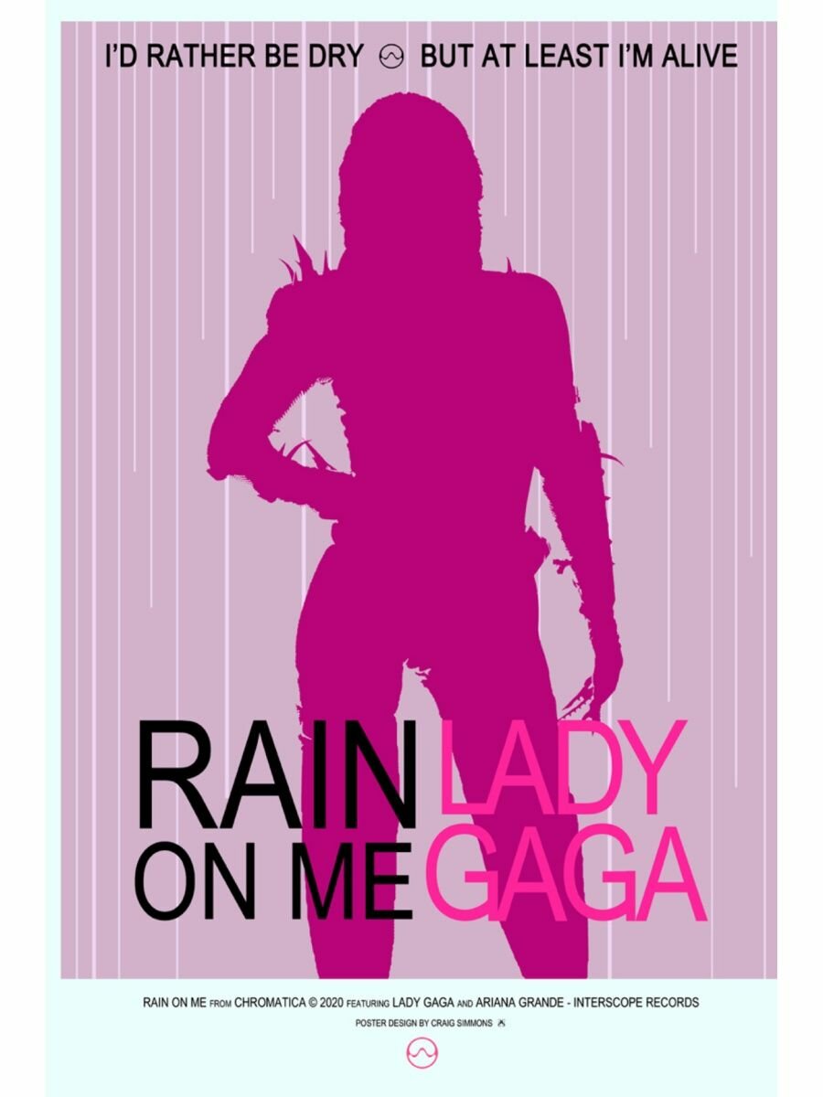 Постер "Lady Gaga - Rain on Me"