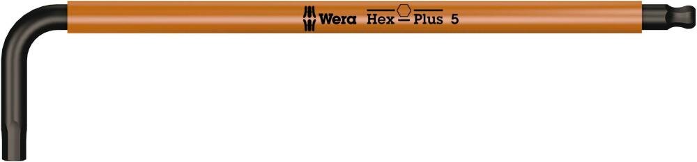 950 SPKL Multicolour Г-образный ключ, с шаром, 5 x 154 мм Wera WE-022610