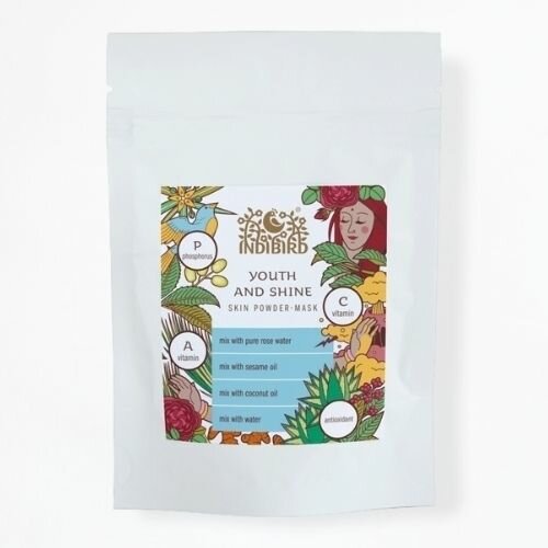 YOUTH AND SHINE (RADIANCE) Herbal Face Pack, Indibird (молодость И сияние Травяная маска для лица, Индибёрд), 40 г.