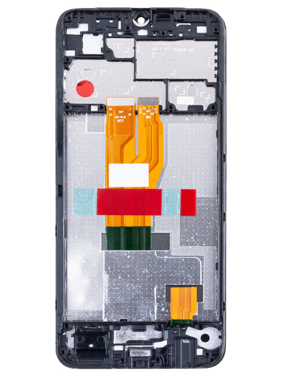 Дисплей для Realme C30 (RMX3581) модуль с рамкой и тачскрином (черный) (HQ)