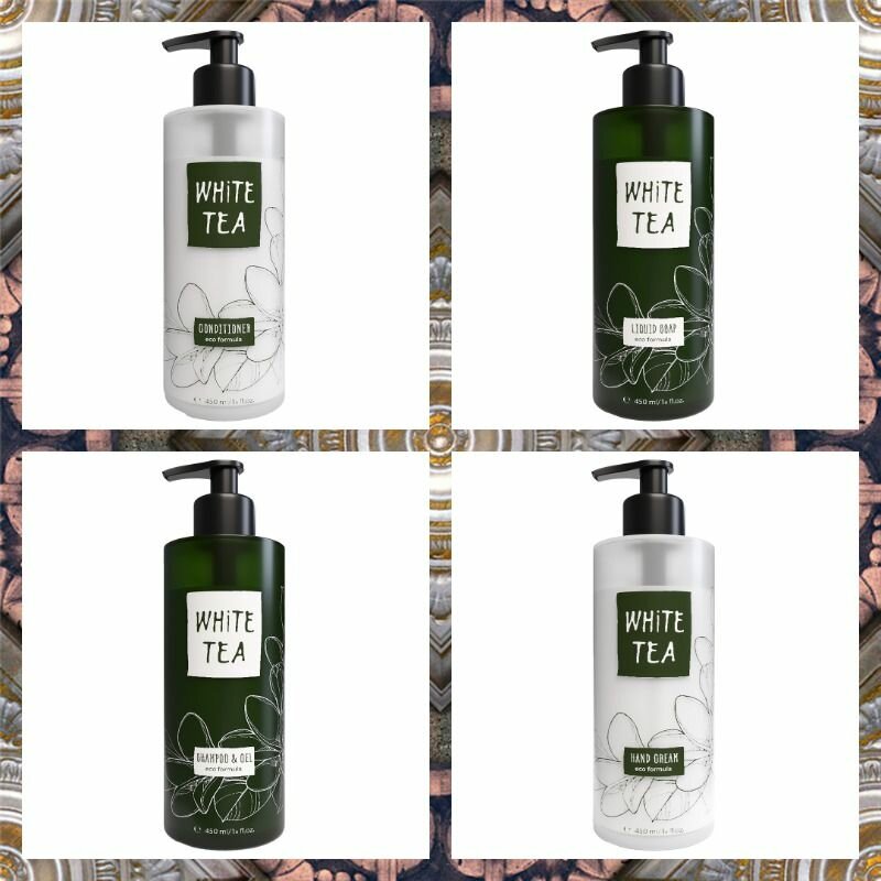 Набор косметики White Tea Nature, 4 предмета, универсальный